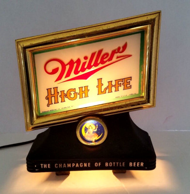 Very Rare MILLER HIGH LIFE BEER Cash Register Topper GIRL ON MOON Light ...
