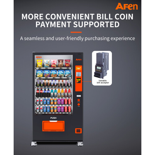 Snack & Drink Combo Vending Machine Refrigerated Large 60 Slots Bill ...
