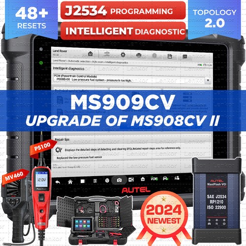 Autel MaxiSys MS909CV Scanner: 2025 Heavy Truck Tool Updated of MS906CV ...