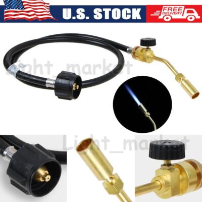 Propane Gas Tank Turbo Torch Hose Adapter Kit Portable Propane Torch ...