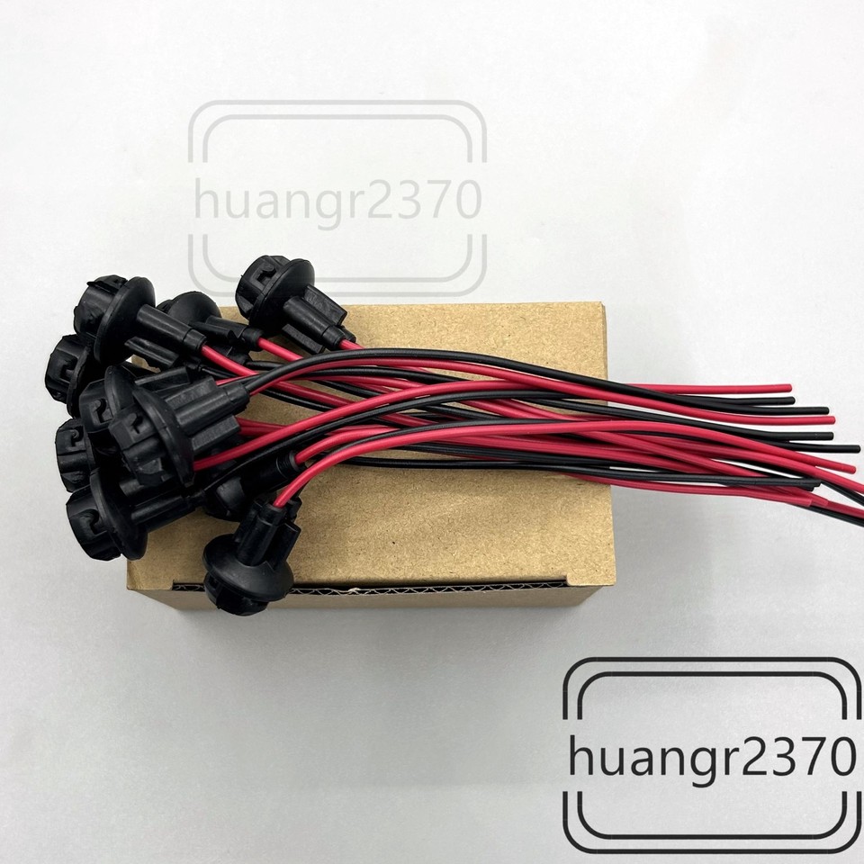 10PCS T10 168 194 Light Bulb Extension Wiring Harness Socket Connector ...