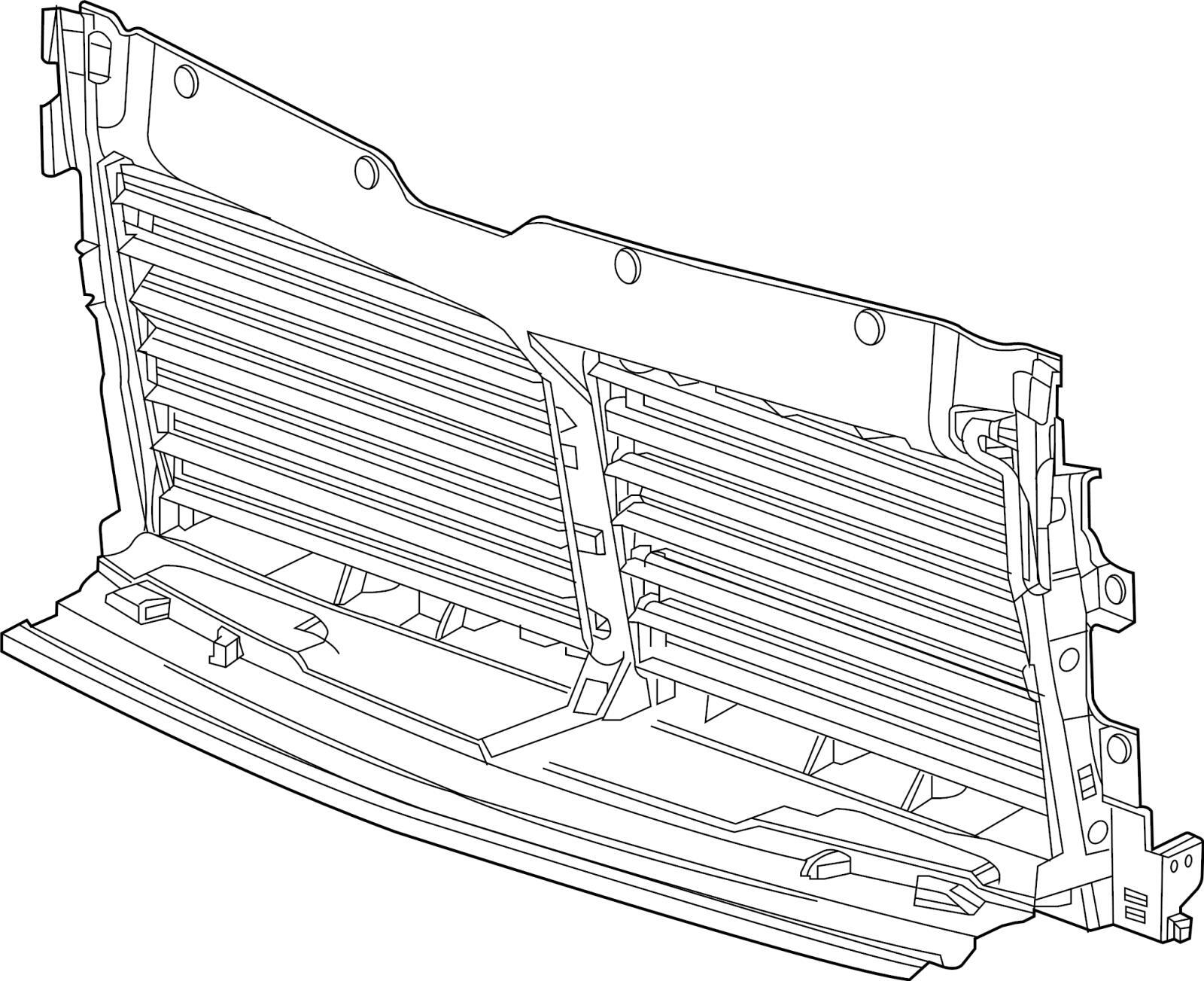 NEW OEM RADIATOR SHUTTER ASSEMBLY FOR 2021-2023 CHEVROLET SUBURBAN ...