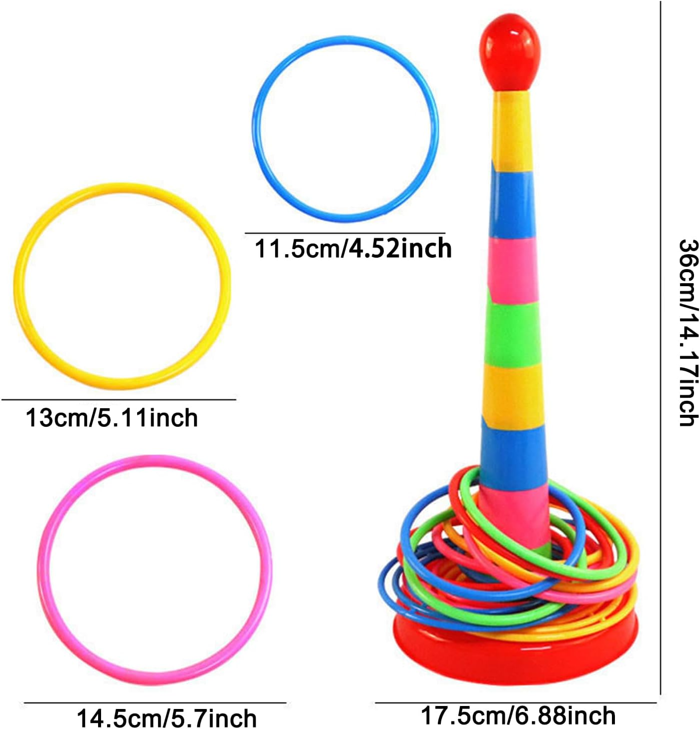 2 Color Columns + 48 Circles, Colorful Happy Circle Game,Children'S ...