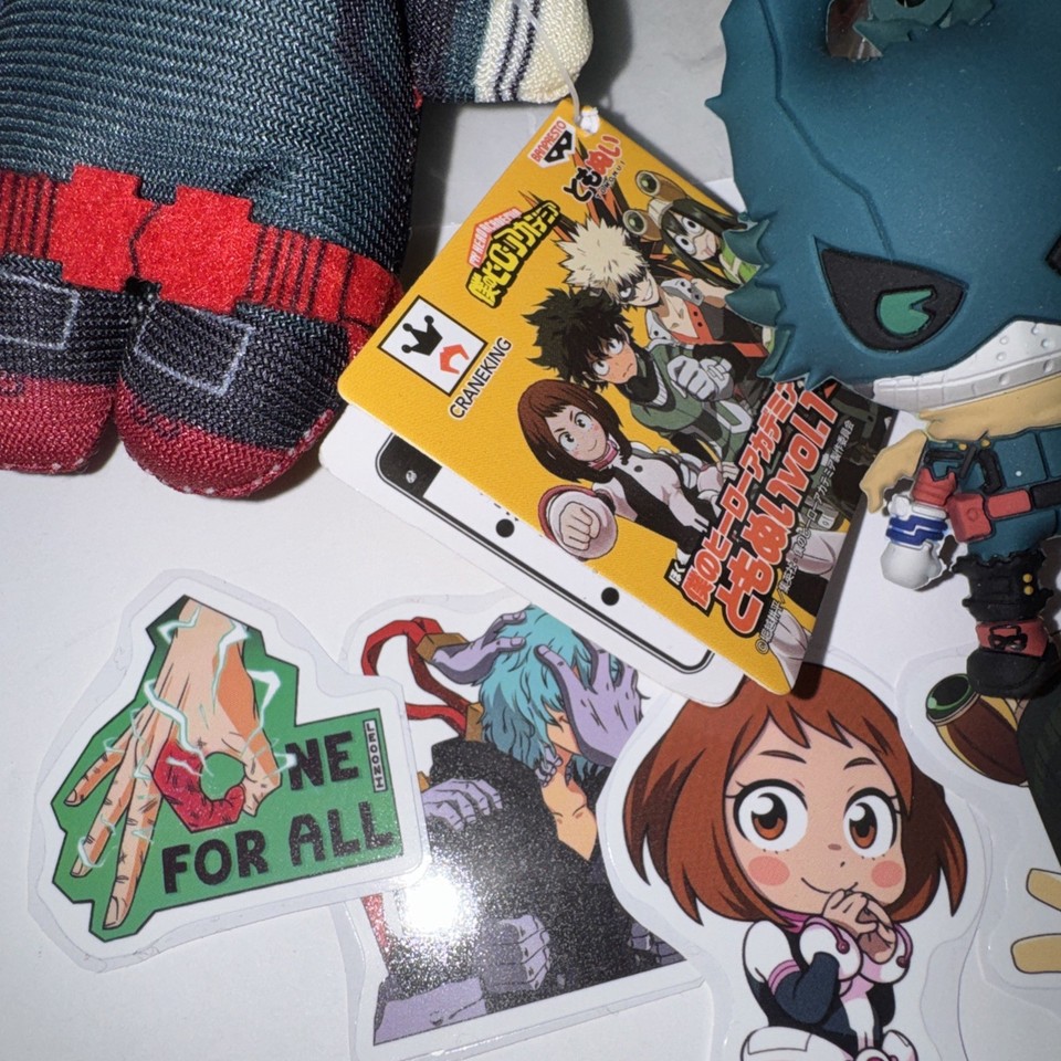 9 Piece Set MHA Anime Merch Bundle Lot Pack Keychains Figure Figurine ...