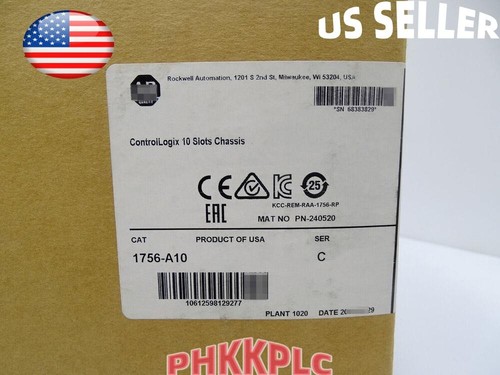 1756-A10 SER C AB ControlLogix 10 Slot PLC Chassis 1756-A10 Fast ...