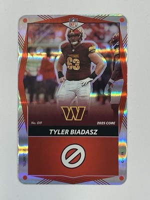 TYLER BIADASZ 2025 UNO ELITE RED Foil- Washington Commanders | eBay