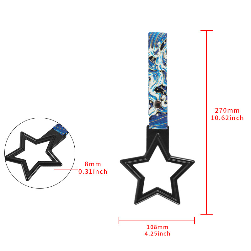 Car Accessory JDM STAR TSURIKAWA Japanese Bosozoku BK Ring BL Waves ...