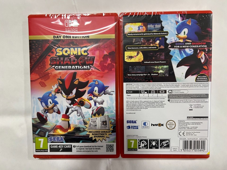 Sonic x Shadow Generations Nintendo Switch 2 NEW DISPATCH TODAY BY 2 P ...