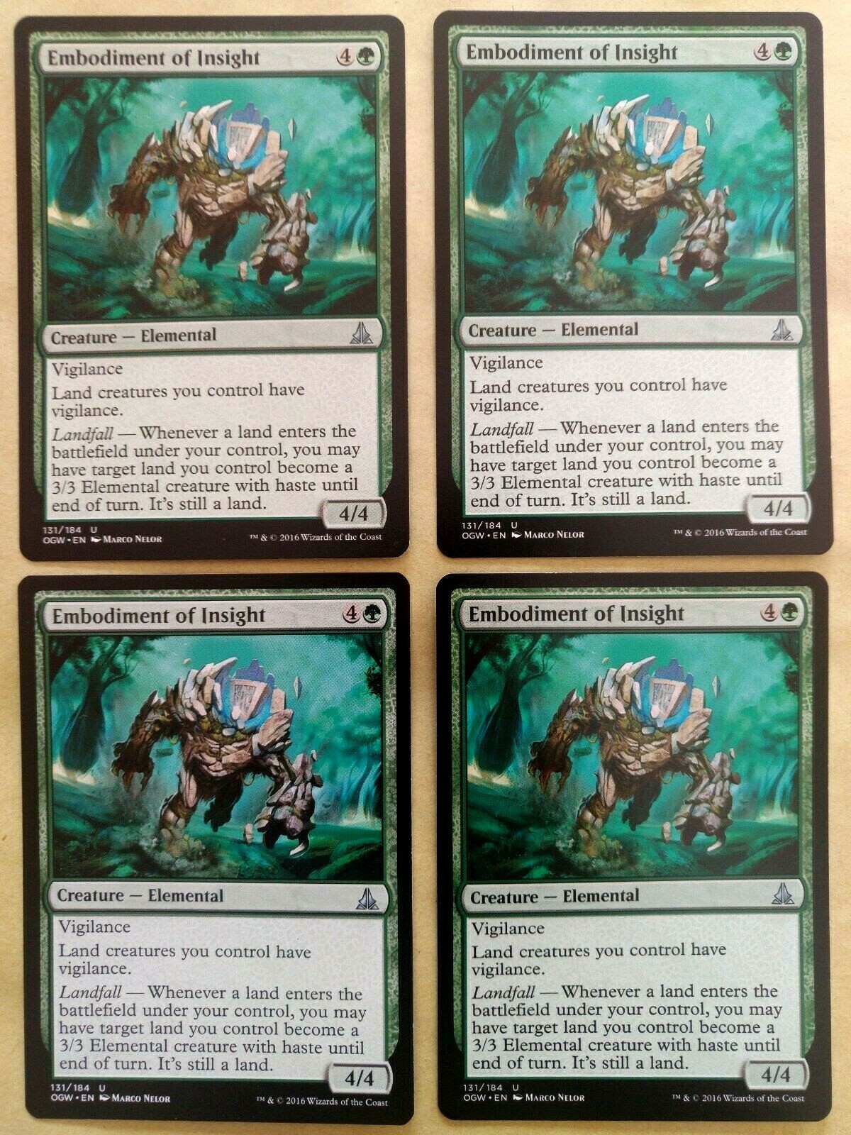 4x Embodiment of Insight - MTG Oath of the Gatewatch OGW Uncommon ...
