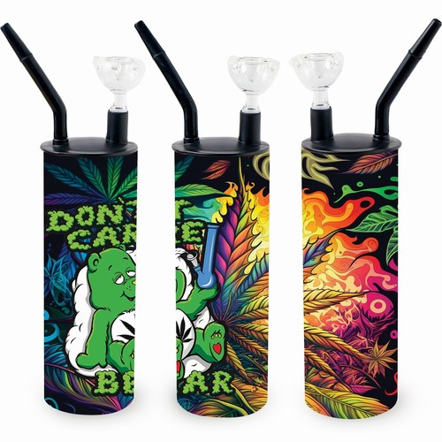 20oz Stainless Steel Bong Don't Care Bear Hookah with 14mm Bowl ...