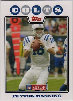 Peyton Manning 2008 Topps Kickoff #2 Indianapolis Colts | eBay
