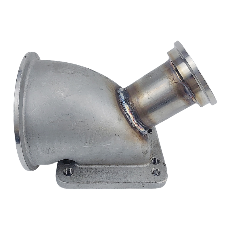 Auto T3/T4 Turbo 90° Elbow Adapter 3" V-Band Kit w/ 44mm TiAL Wastegate ...
