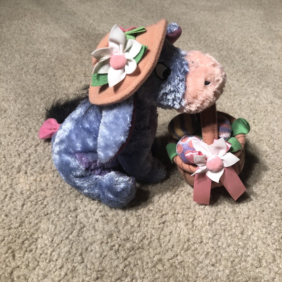 Winnie The Pooh With Piglet Easter Egg And Eeyore With Easter Basket ...