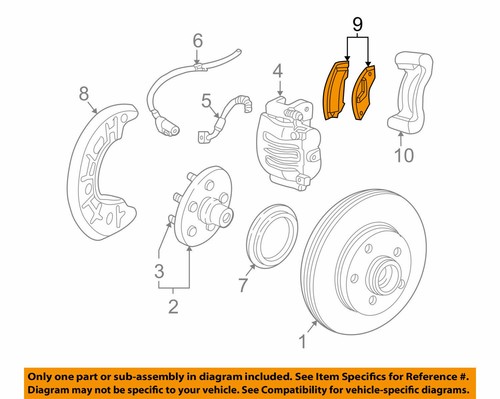 FORD OEM 06-11 Ranger Brake-Front Pads 6L5Z2001B | eBay