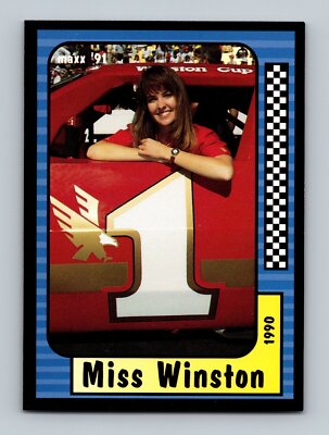 1991 Maxx Nascar Race Card #168 Miss Winston Sandi Fix | eBay