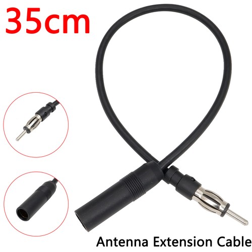 Car Radio Antenna Aerial Extension Coax Cable Lead 35CM Male to Female ...