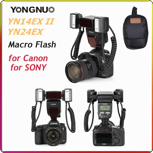 YONGNUO YN14EX II YN24EX Macro Ring Flash Light TTL Led Speedlite fr ...