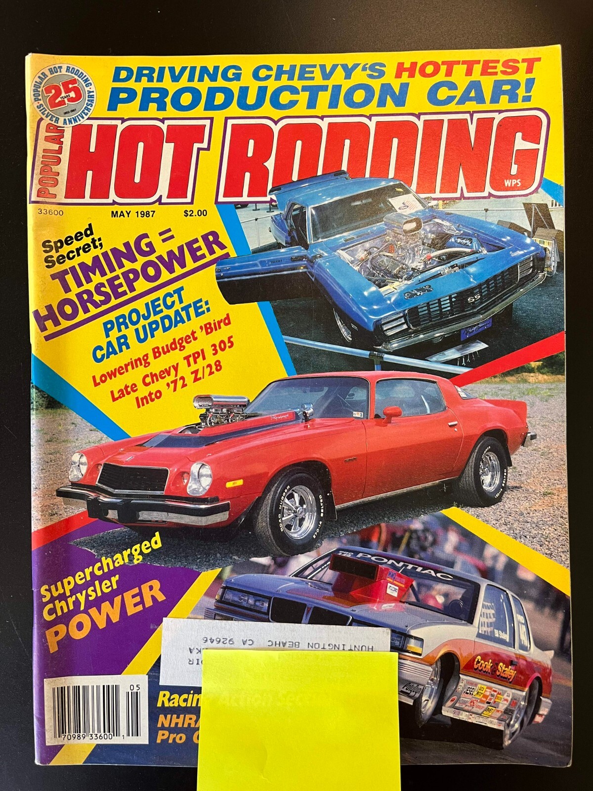 Popular Hot Rodding Magazine May 1987 Superchargers Street Machine Pro ...