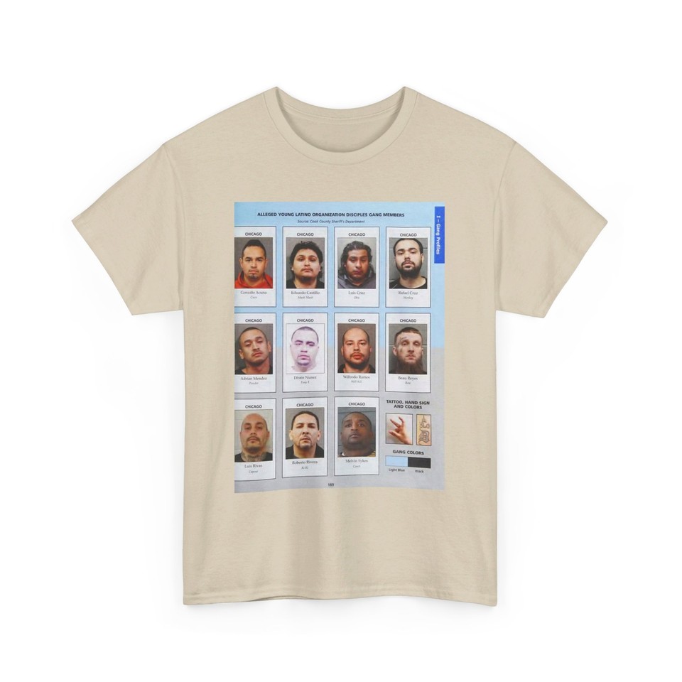 The Chicago Gang Book Page 189 - YLO Disciples Members - T-Shirt | eBay