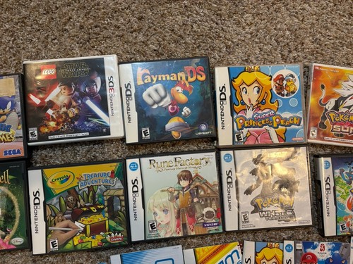 Nintendo DS/3DS game cases lot (Multiple Pokémon And Mario Cases) NO ...