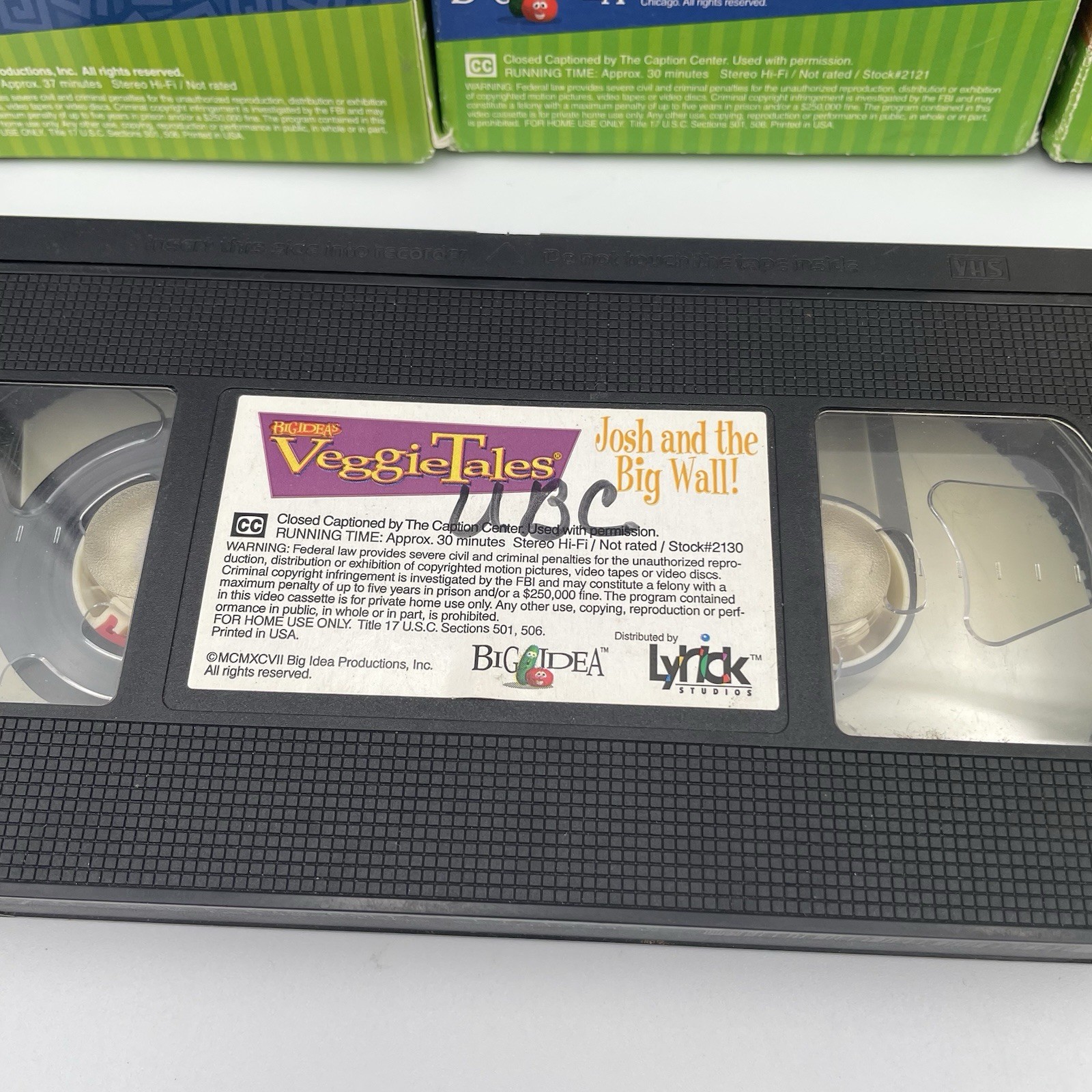 Big Idea Lot of 6 Veggie Tales VHS Tapes Green Animated Lessons | eBay