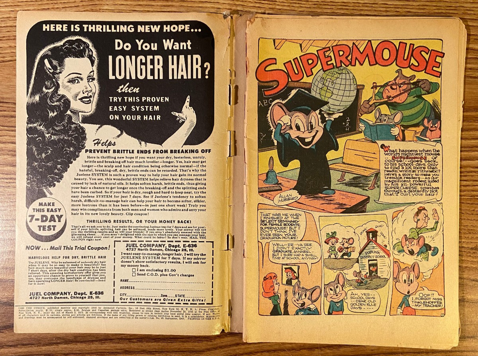 COO COO Comics - #29 and #30 (1946) Animated Cartoons Vintage, Rare ...