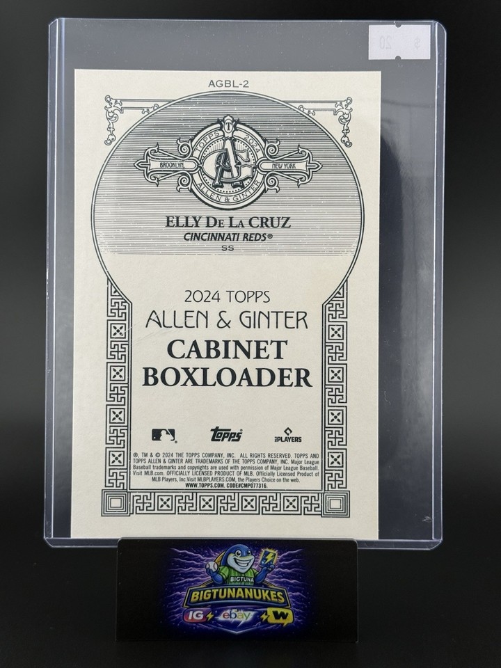 2024 Topps Allen & Ginter - A&G Boxloaders Elly De La Cruz #AGBL-2 (RC ...