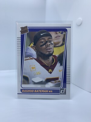 RASHOD BATEMAN 2021 PANINI DONRUSS RATED ROOKIE CANVAS PORTRAIT ...