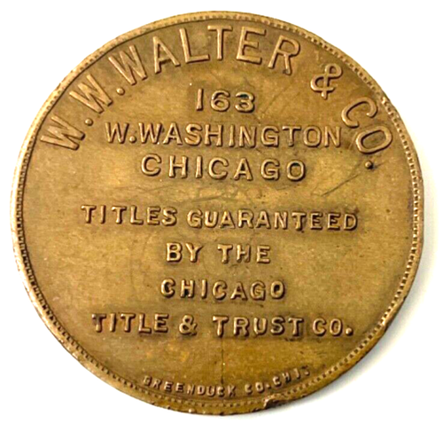 Chicago Illinois W.W. Walter & Co Token | eBay