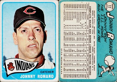 1965 Topps Baseball Card #17 Johnny Romano | eBay