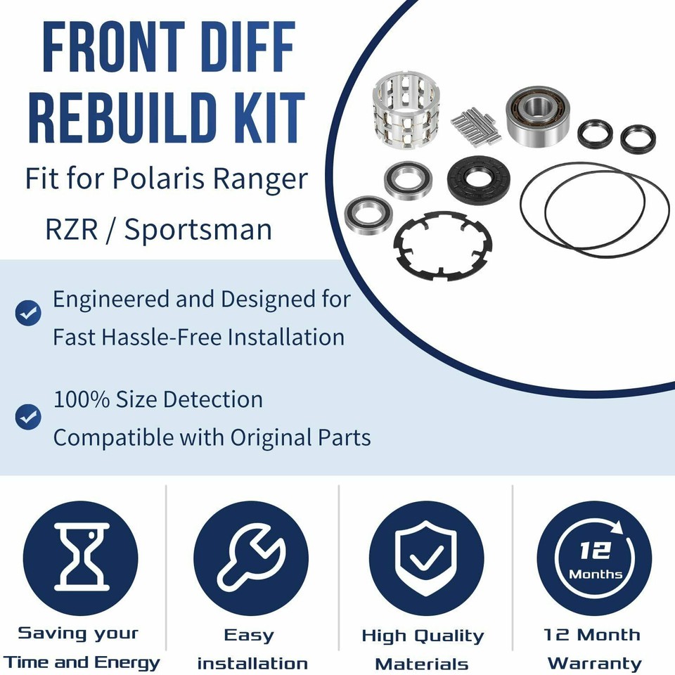 Front Diff Rebuild Kit Sprague Armature Plate for Polaris Ranger XP 570 ...