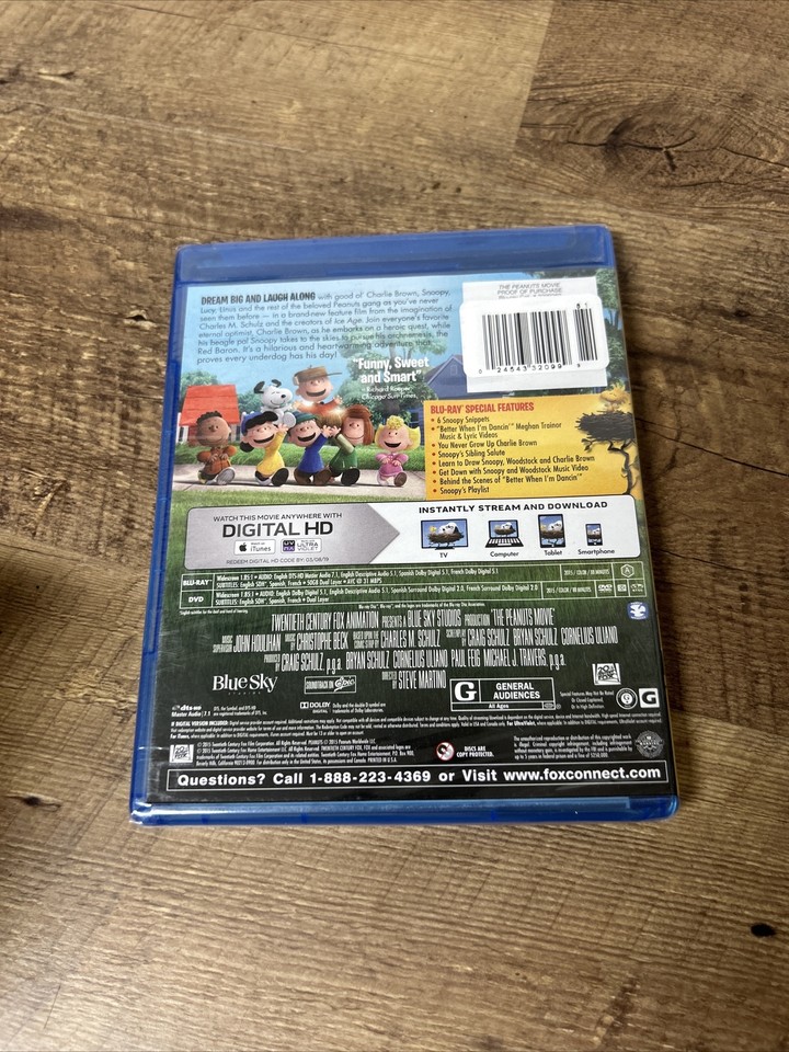 Peanuts Movie, The [Blu-ray] DVDs 24543992691 | eBay