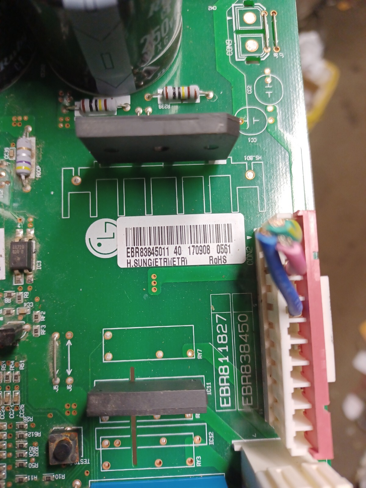 LG REFRIGERATOR ELECTRONIC CONTROL BOARD EBR83845011 | eBay