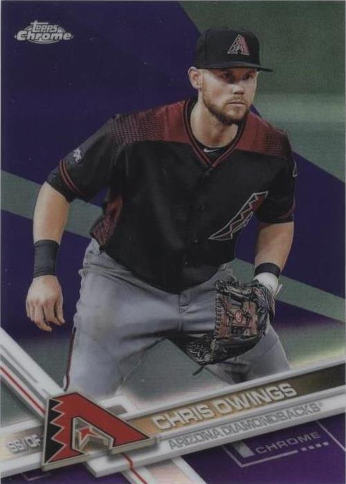 2017 Topps Chrome - Chris Owings #58 Purple Refractor /299 for sale ...