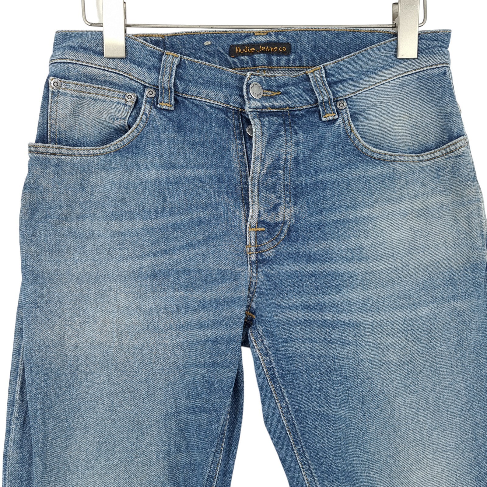 NUDIE Grim Tim Jeans Conjunctions Blue Stretch Slim Fit Mens Size W32 ...