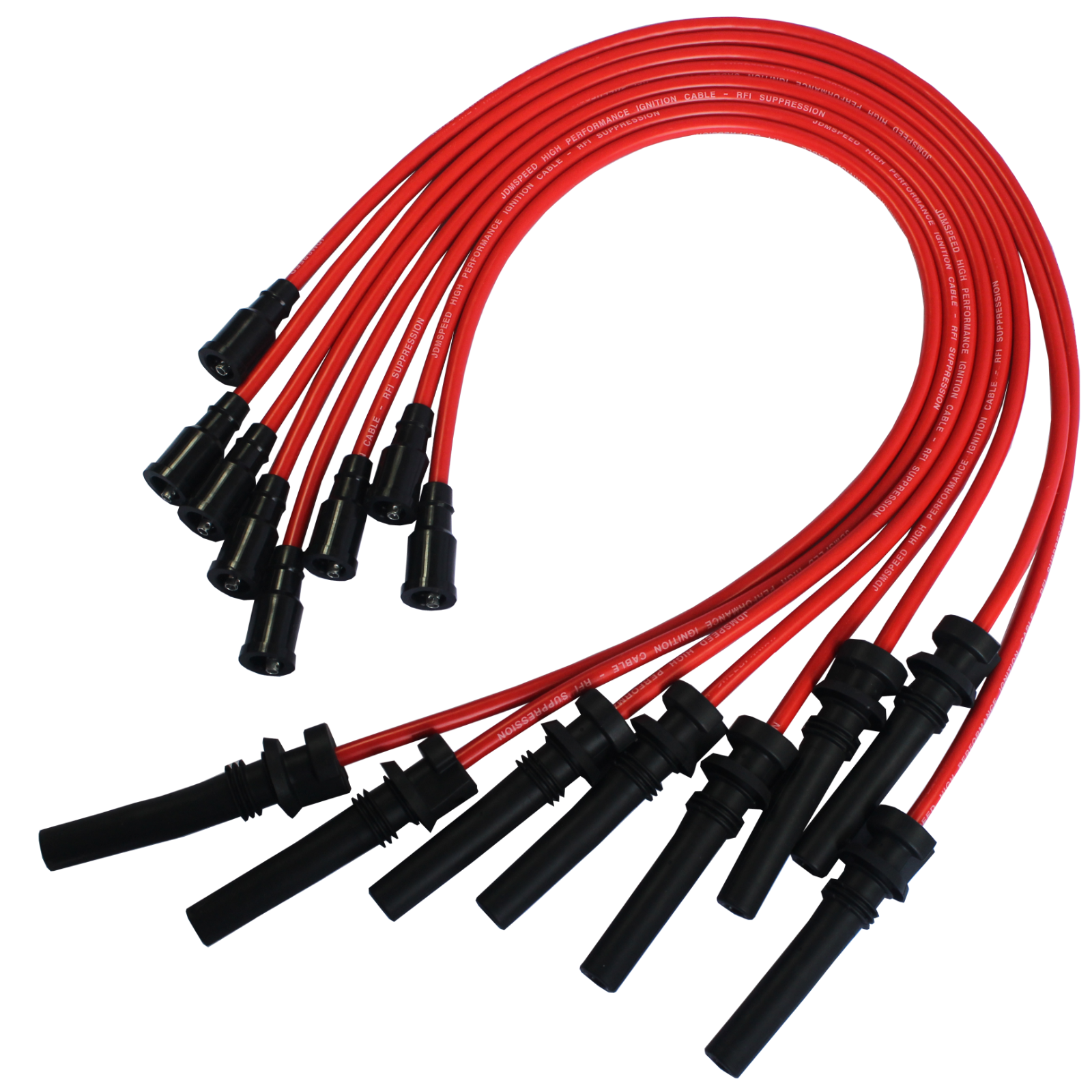 Red 10.5MM Silicone Spark Plug Wires For Dodge Chrysler 2003-2005 5.7L ...