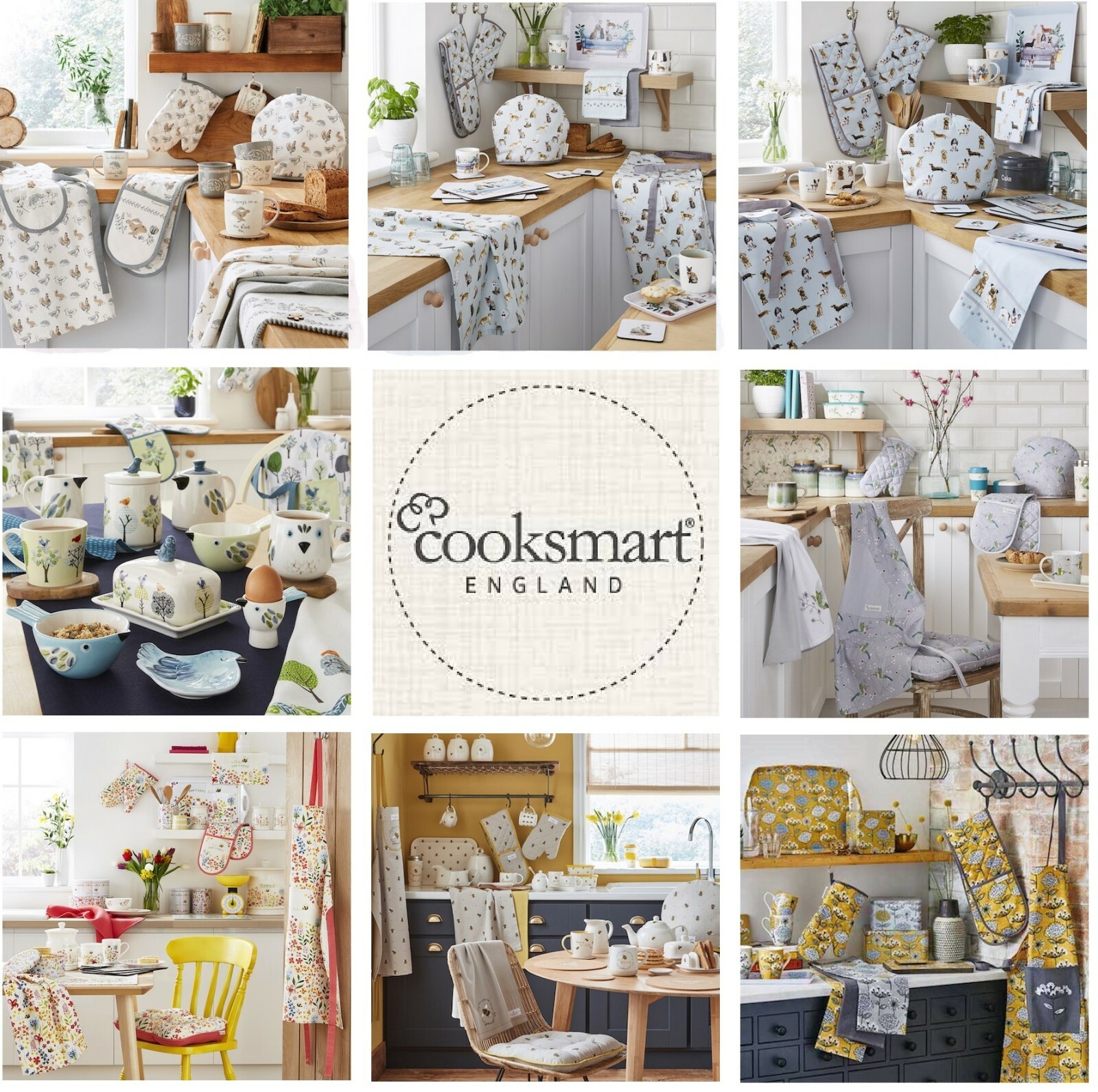 COOKSMART Tea Cosy or Double/Single Oven Glove Gauntlet or Apron or Tea ...