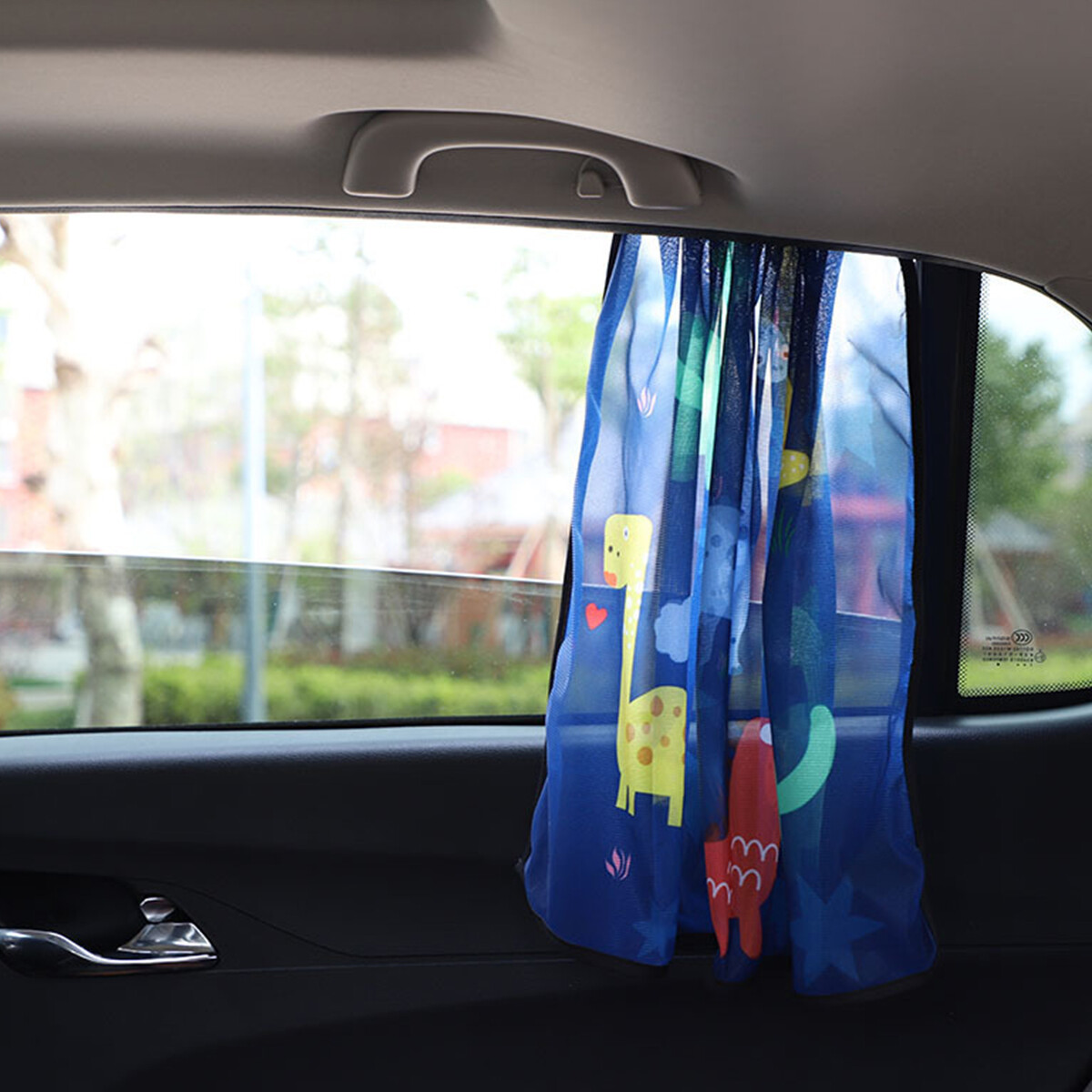 Car Side Window Sun Shade Cartoon Suction Magnetic Car Window Curtain ...