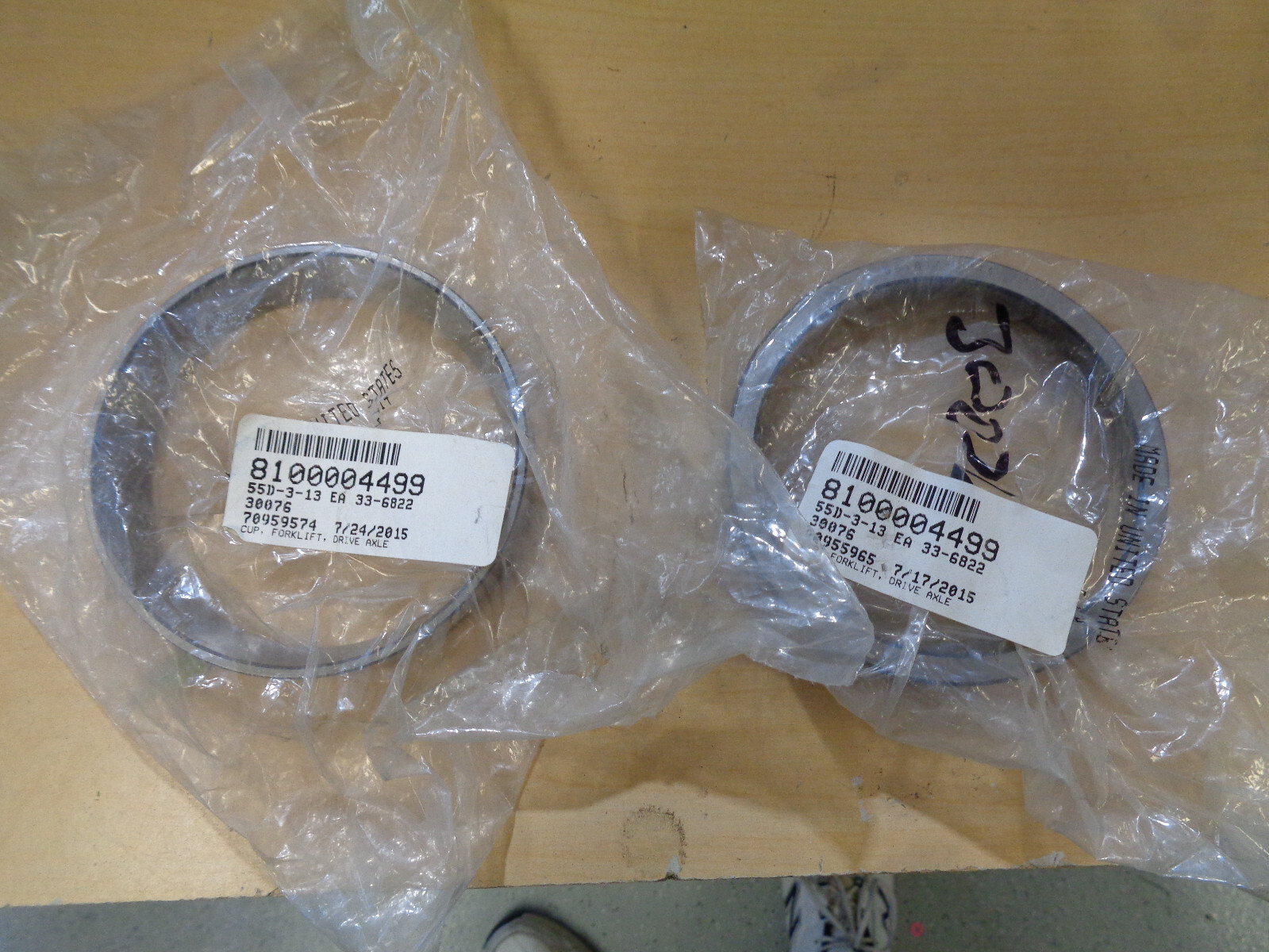 (2 Pcs) BOWER USA 394A Roller Bearing Cup Outer Race 110mm 4.331" OD ...