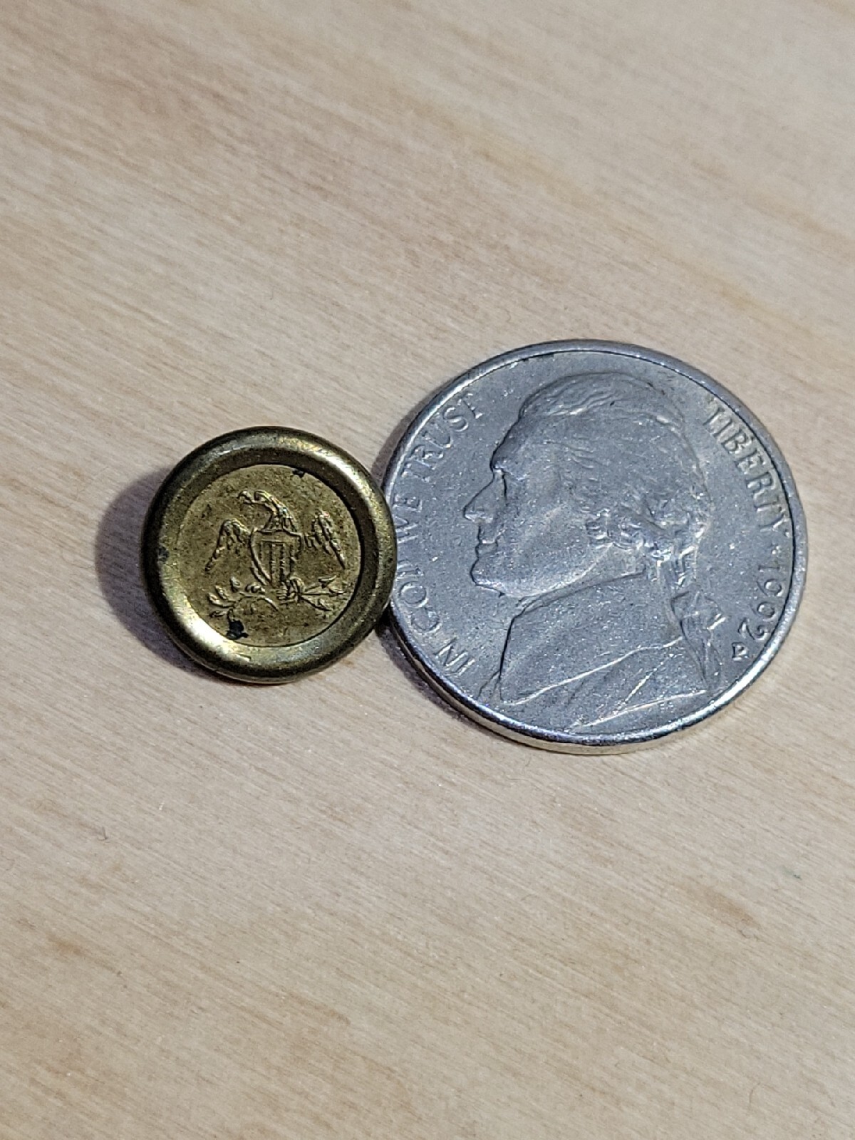 Rare Antique Button, 1800's, Jacksonian With Eagle And Shield | eBay