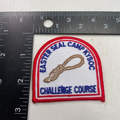 Kinda Rough EASTER SEAL CAMP KYSOC CHALLENGE COURSE ROPES Patch C391 | eBay
