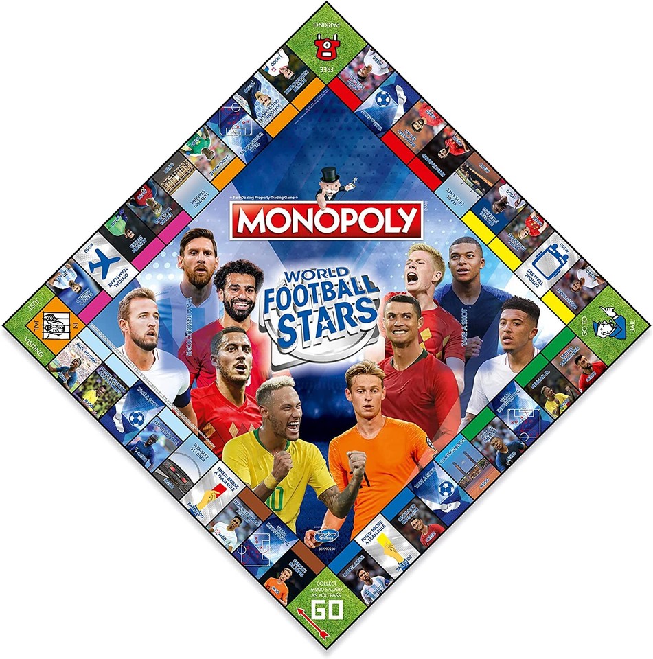 Winning Moves Football Stars Monopoly-Brettspiel, Spielen mit Cristiano ...