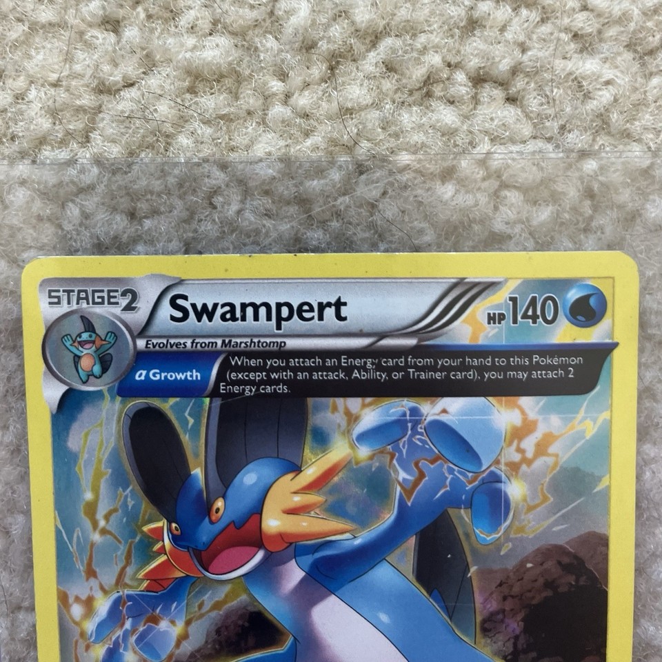 Pokémon Swampert Alpha Growth 36/160 XY Primal Clash Reverse Holo Rare ...