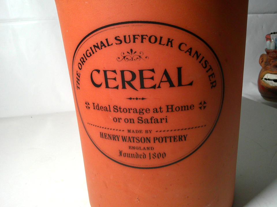 Henry Watson Pottery - The Original Suffolk Cereal Cannister - England ...