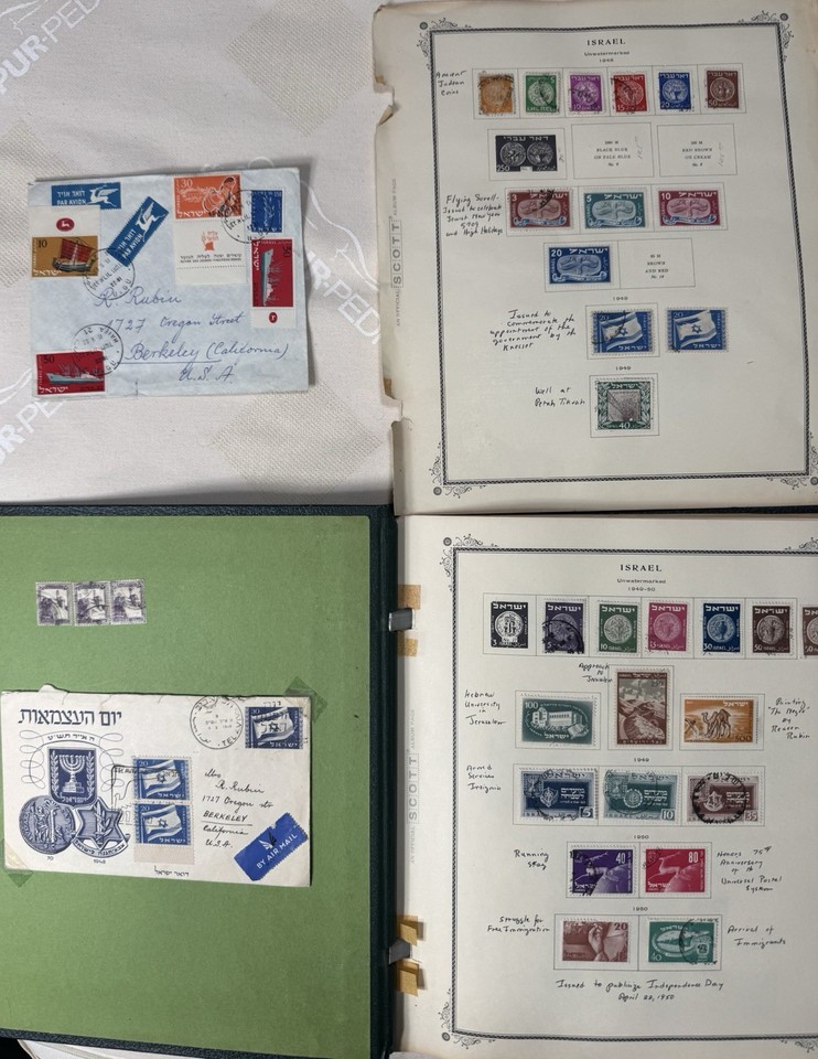 Splendid Israel Specialized Scott Stamps Album Loaded Unused/used+early ...