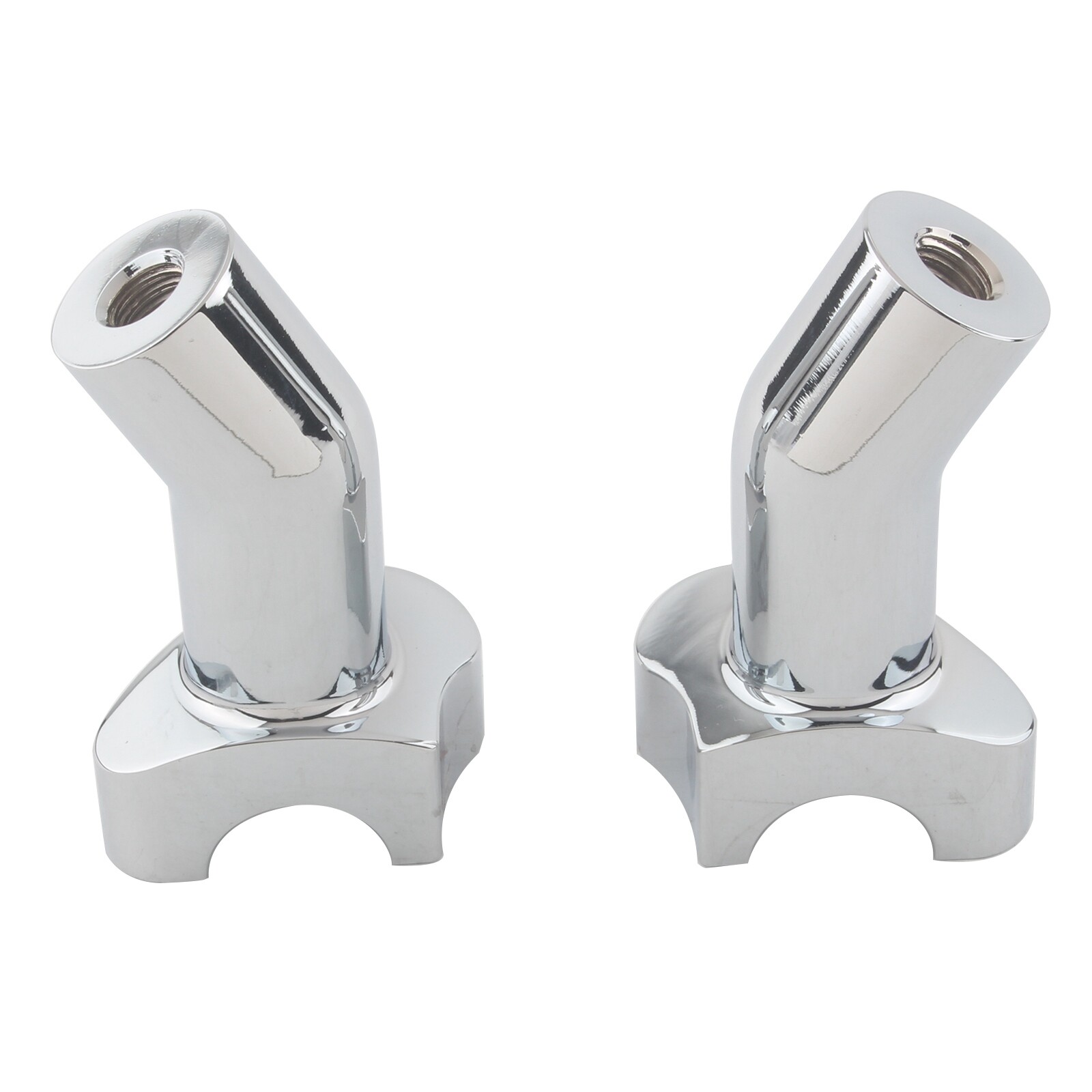 Chrome 3.5" Pullback Handlebar Risers For Harley Breakout Heritage ...