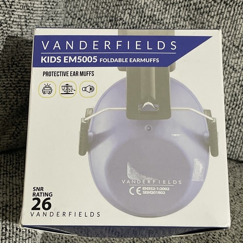 VANDERFIELDS KIDS EM5005 Foldable Earmuffs Blue SNR Rating 26 | eBay