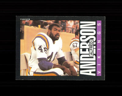1985 Topps Football #90 Alfred Anderson RC Minnesota Vikings | eBay