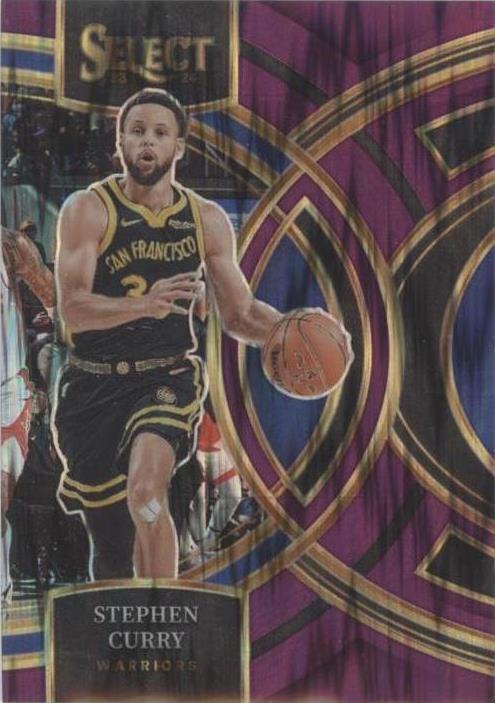 2023-24 Panini Select - Premier Level Stephen Curry #145 Purple Flash ...