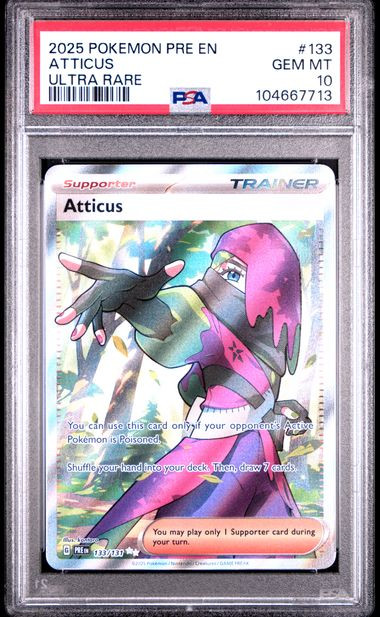 Atticus 2025 Scarlet & Violet: Prismatic Evolutions #133/131 Ultra Rare ...